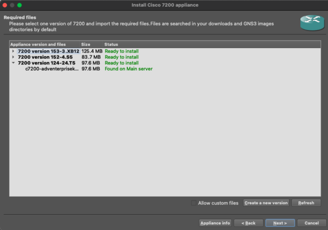 Importation images Cisco IOS dynamips dans votre GNS3 > Gandal Smart