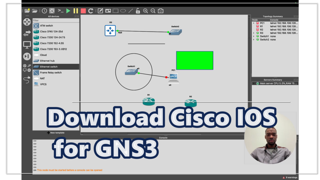Importation images Cisco IOS dynamips dans votre GNS3 - GandalSmart ...